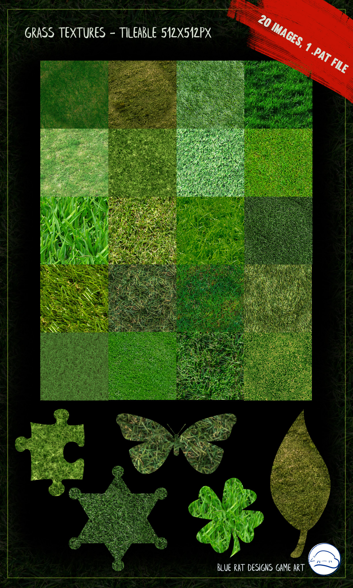 Grass textures, tileable | OpenGameArt.org
